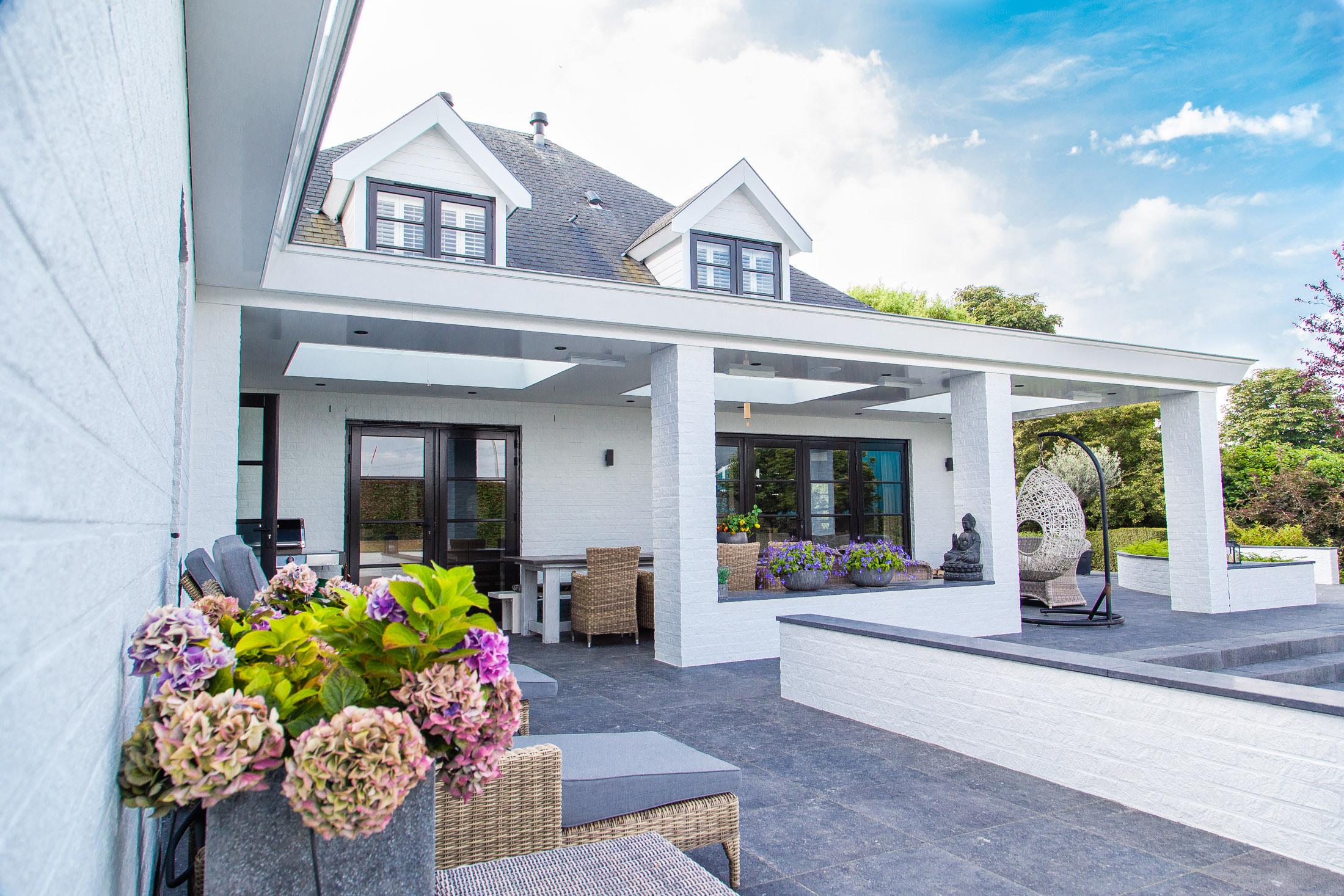 woning modern draagconstructie veranda keimen modern verbouwing | Verbij